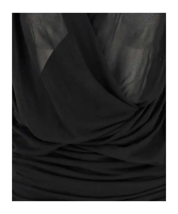 Saint Laurent V-neck Sleeveless Midi Dress