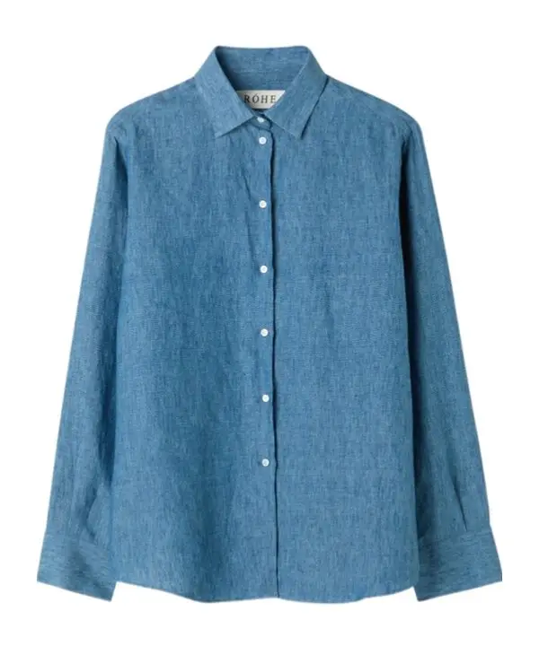RÓHE Long Sleeve Buttoned Shirt - Blue
