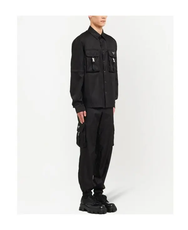 Prada Triangle-logo Long-sleeved Shirt