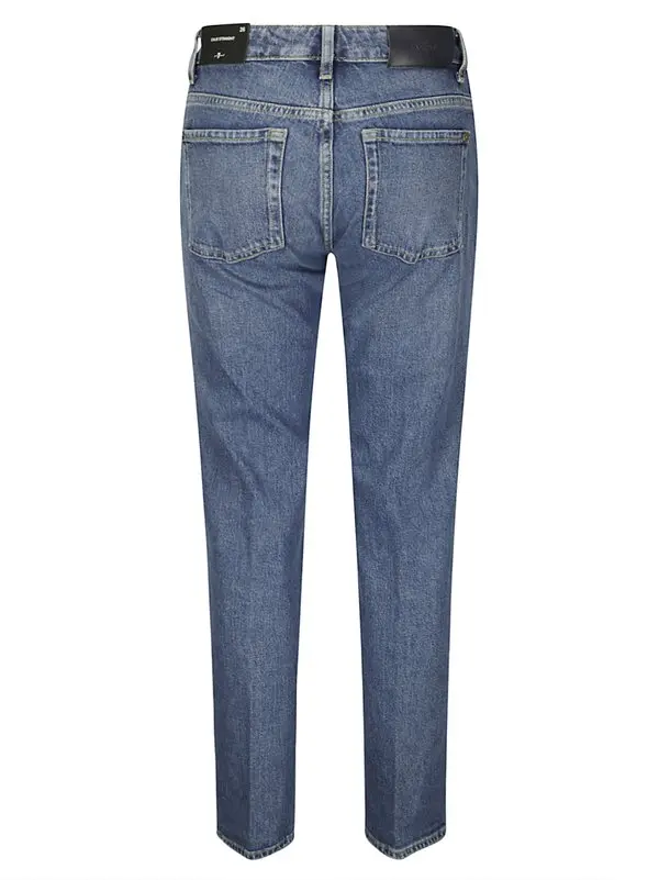 7 For All Mankind Straight Leg Jeans - Blue