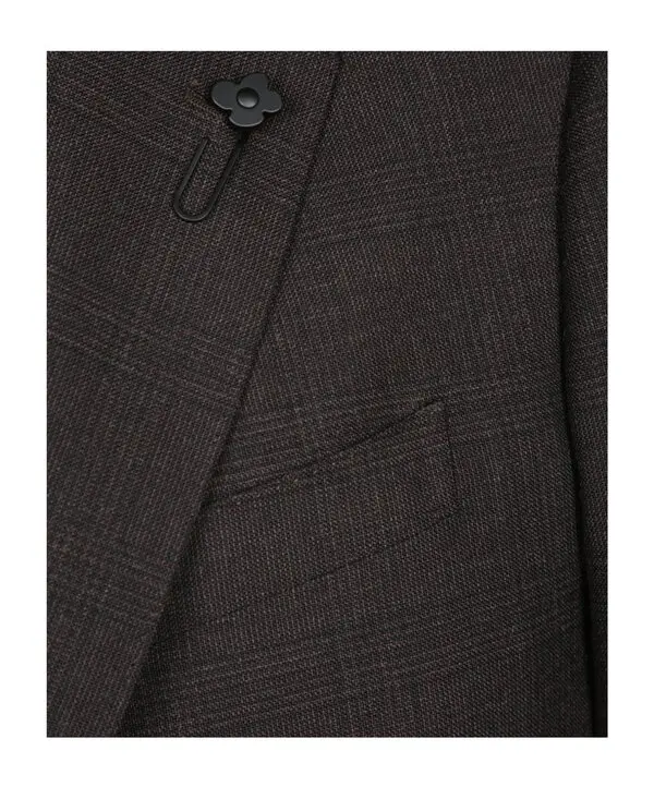 LARDINI Single-breasted Blazer - Black