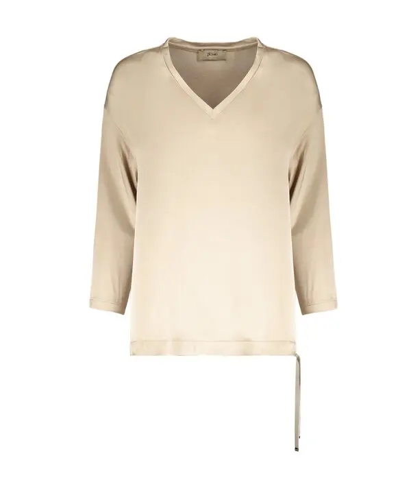 Herno V-neck Drawstring Hem Top