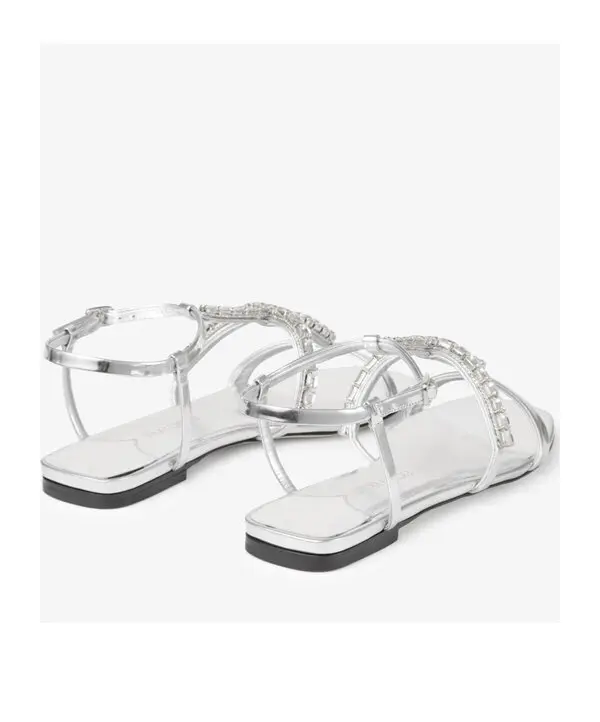JIMMY CHOO Gwyn Square-toe Sandals - Black