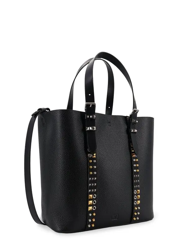 Valentino Garavani Rockstud Medium Studded Tote Bag - Black