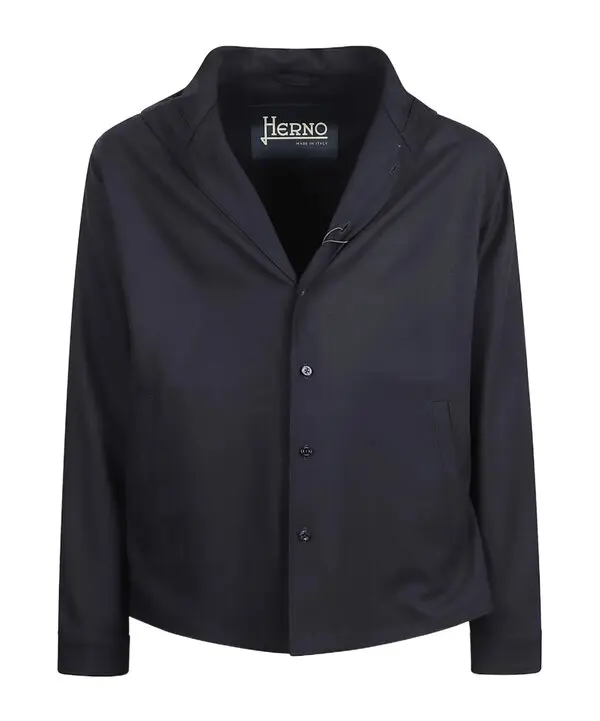 Herno Buttoned Hooded Shacket