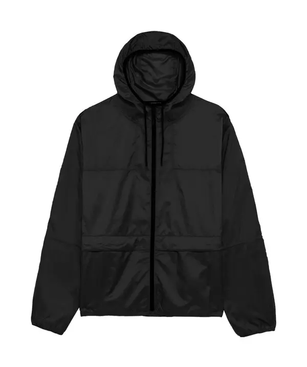 AUTRY Hooded Packable Windbreaker Jacket - Black