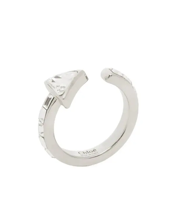 Chloé Logo Ring - White