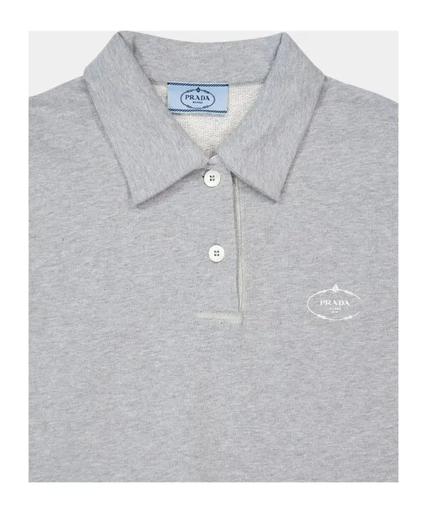 Prada Logo Detailed Short Sleeved Polo Shirt