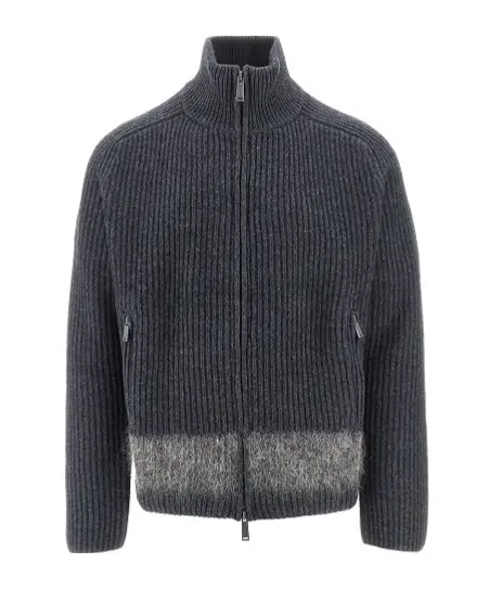 Dsquared2 Ribbed Zip-up Cardigan