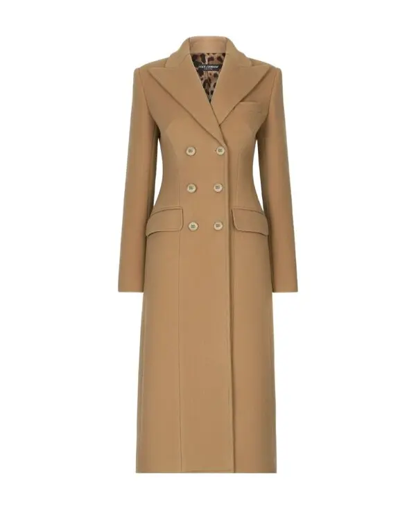 Dolce & Gabbana Dolce Gabbana Long Double-breasted Coat - Brown