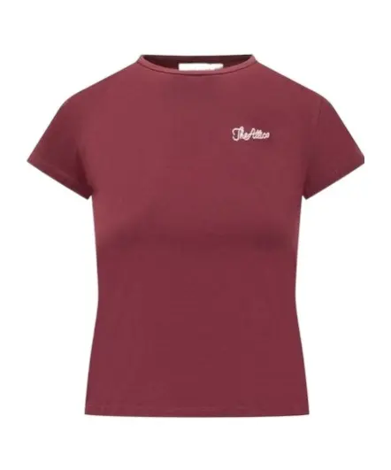 Attico Jersey T-shirt - Burgundy
