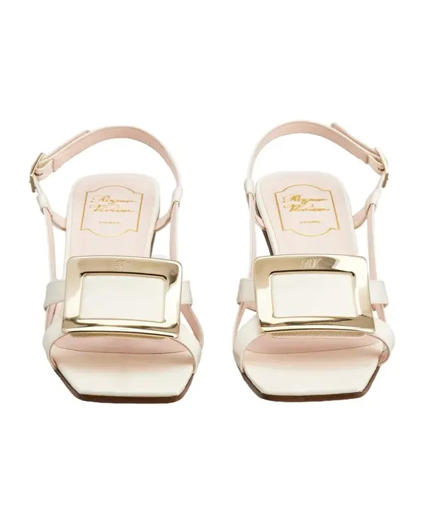 ROGER VIVIER Belle Vivier Patent Leather Sandals