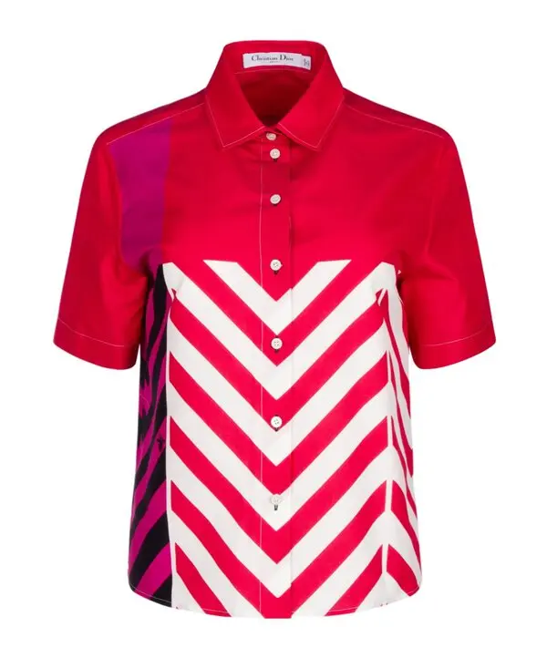 Dior Short-sleeved Embroidered Shirt