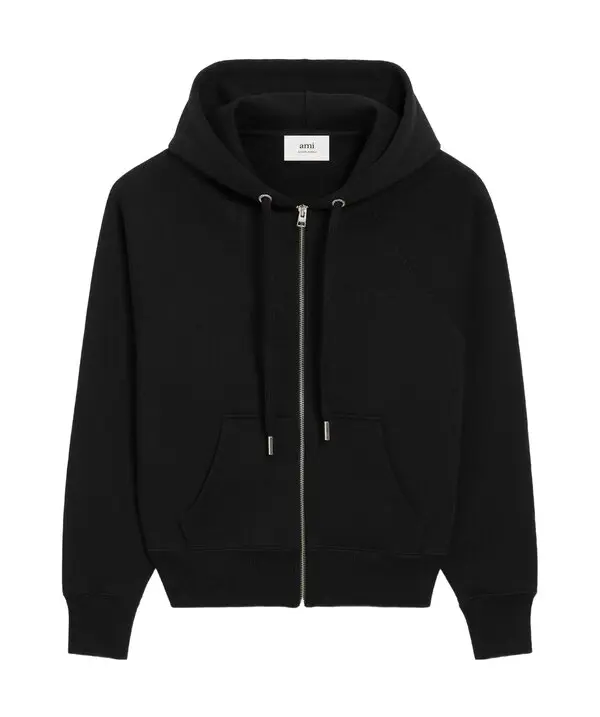 AMI Paris De Coeur Zip-up Hoodie