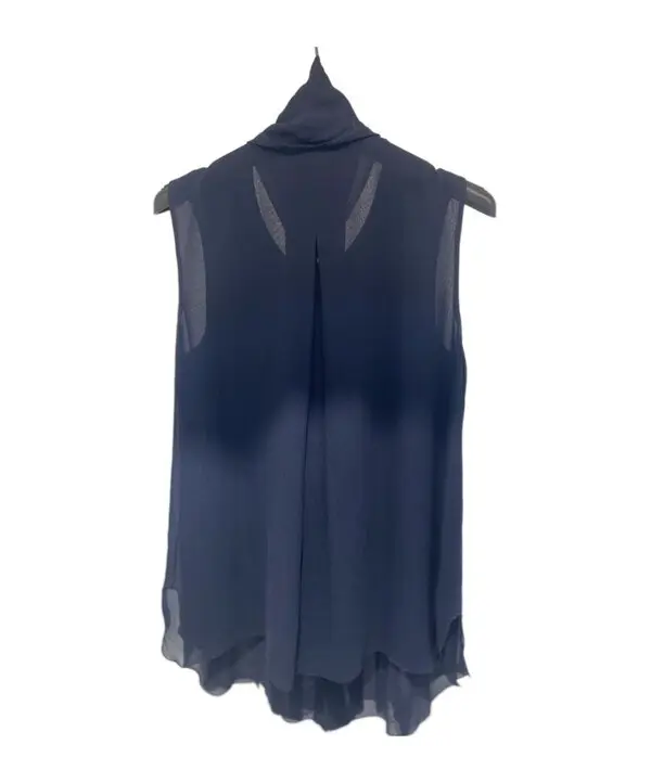 Max Mara Sleeveless Pleated Shirt With Bow Detail