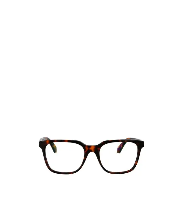 Off-White Square Frame Eyeglasses With Logo Detail - Black