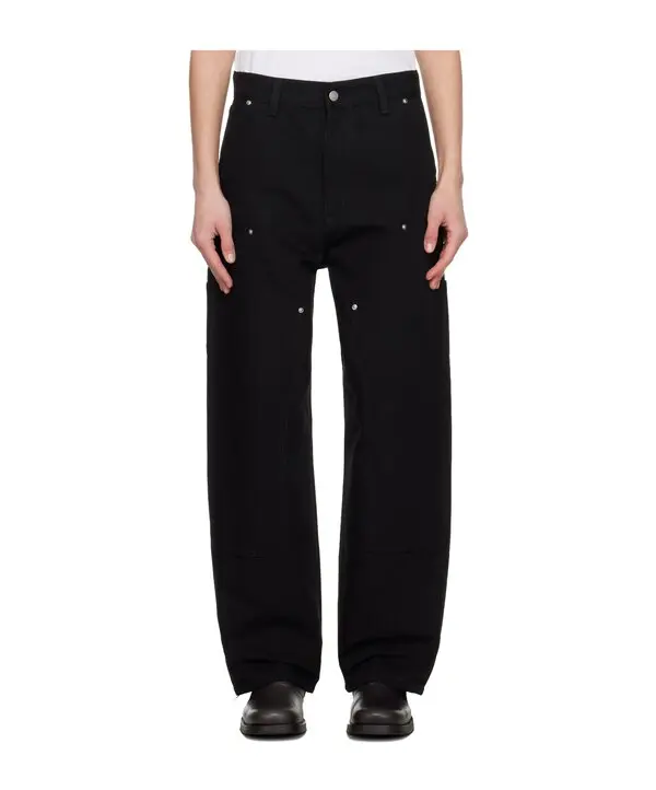 Carhartt Studded Loose Fit Trousers - Black
