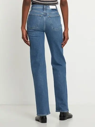 RE/DONE High-rise Straight Loose Jeans - Blue