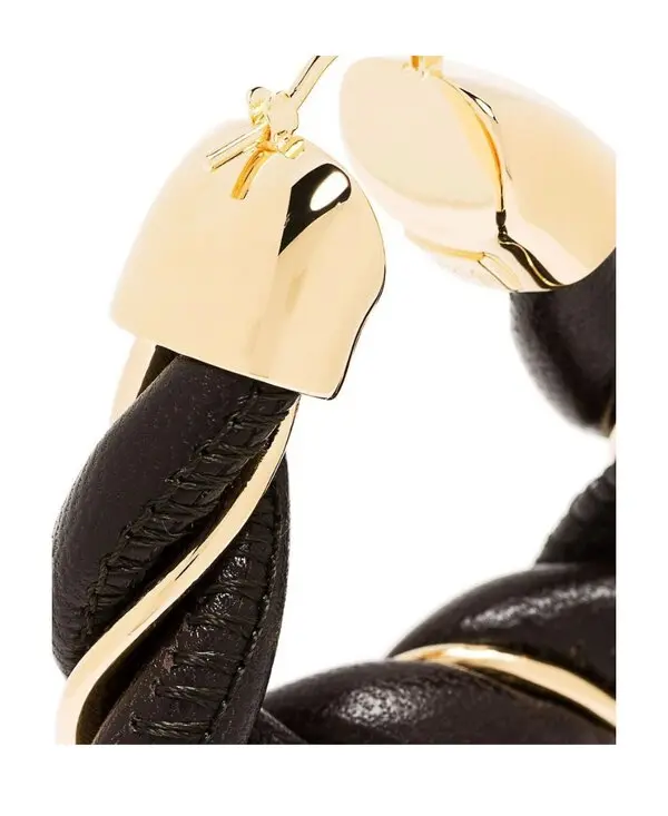 Bottega Veneta Woven Hoop Earrings
