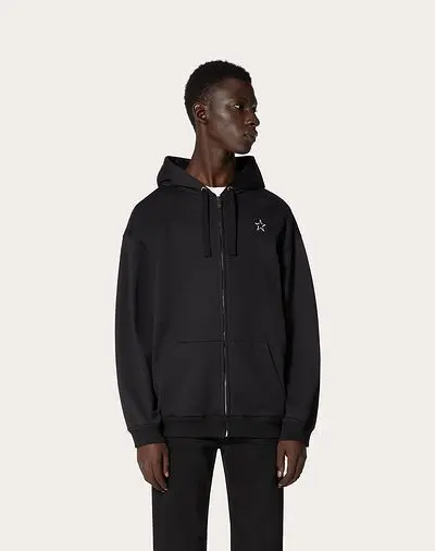 Valentino Garavani Vltnstar Zip-up Hooded Jacket