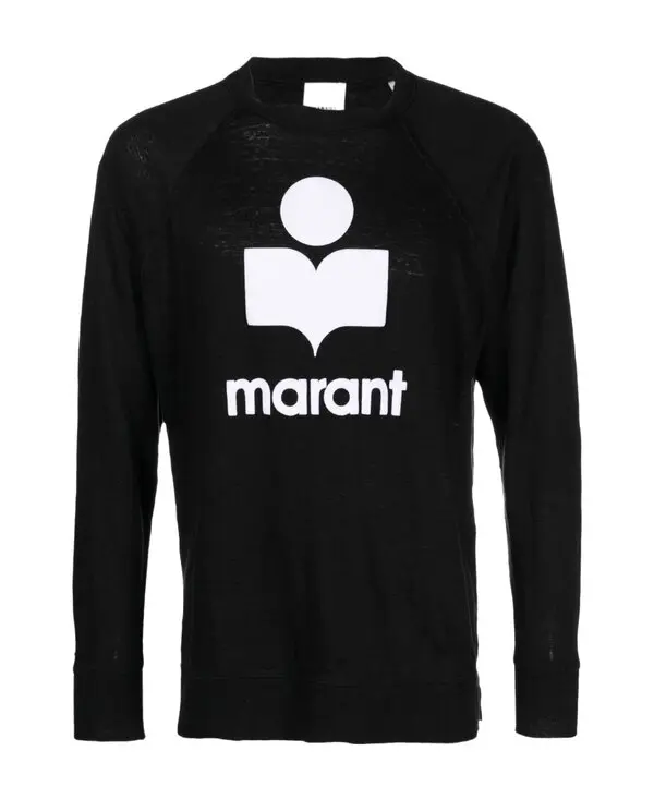 Isabel Marant Étoile Logo Printed Long-sleeved Sweatshirt