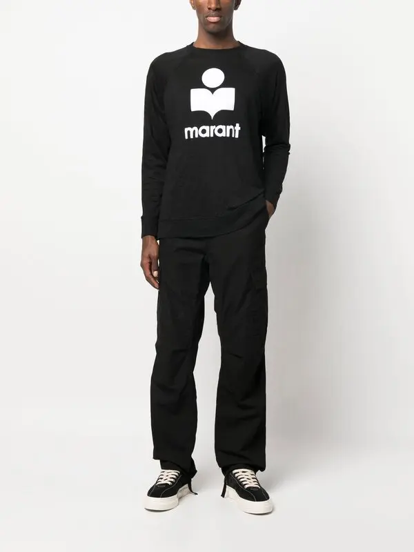 Isabel Marant Étoile Logo Printed Long-sleeved Sweatshirt