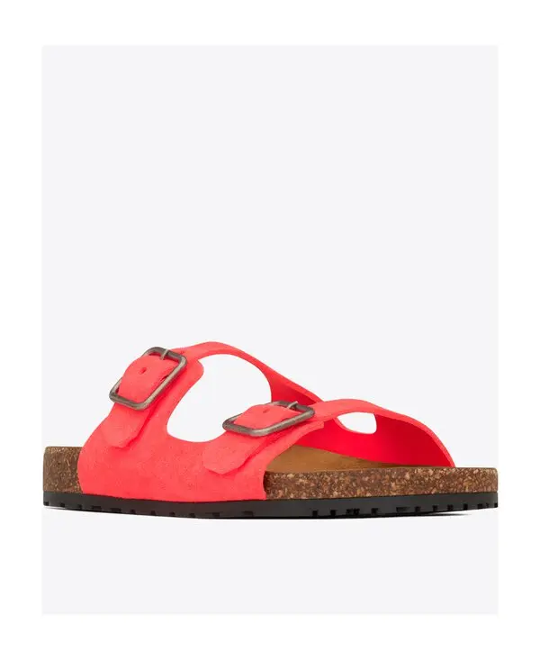 Saint Laurent Jimmy Double-strap Slip-on Sandals
