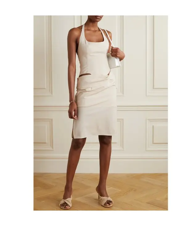 Jacquemus Sleeveless Cut-out Asymmetric Mini Dress