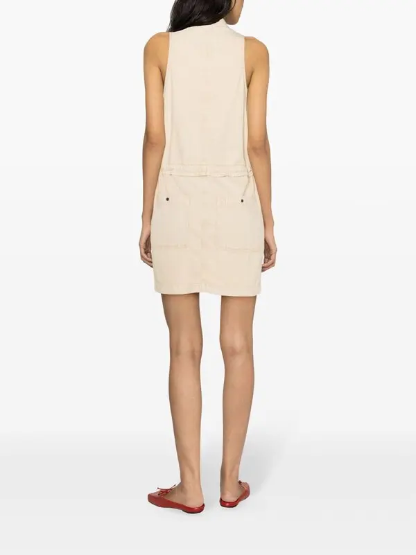 Isabel Marant Étoile Sleeveless Collared Denim Dress With Drawstring Waist