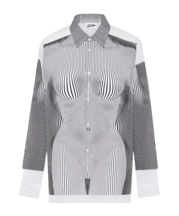 JEAN PAUL GAULTIER Striped Pattern Shirt