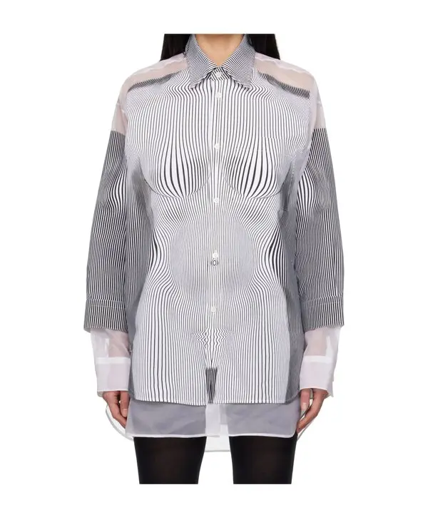 JEAN PAUL GAULTIER Striped Pattern Shirt