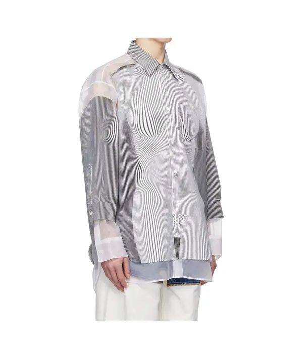 JEAN PAUL GAULTIER Striped Pattern Shirt