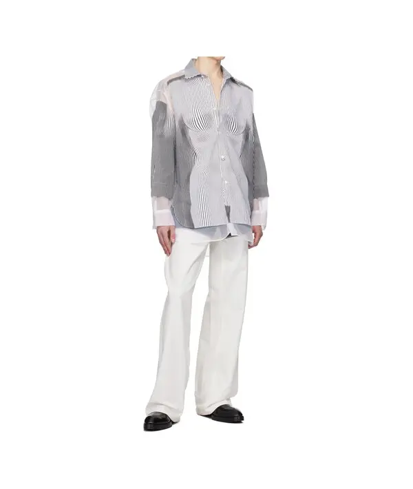 JEAN PAUL GAULTIER Striped Pattern Shirt