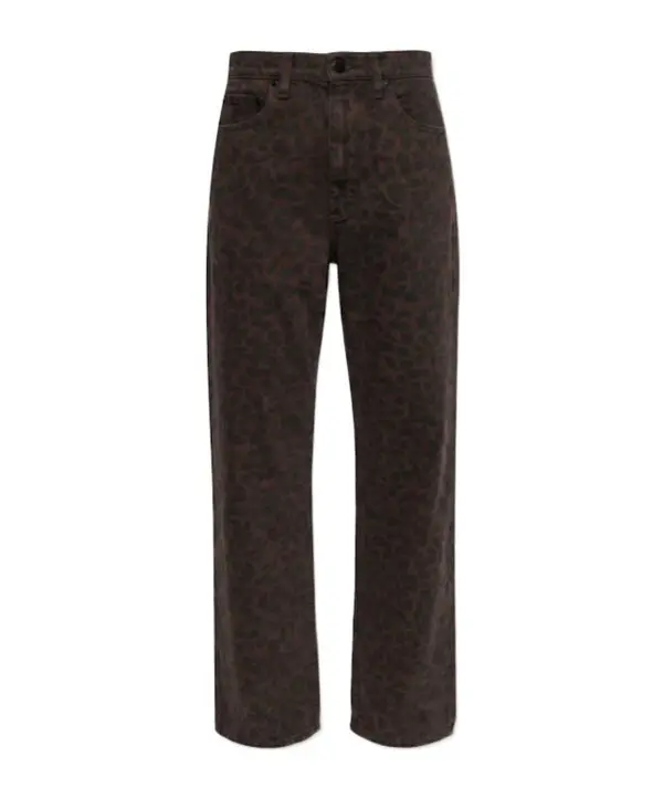 Rag & Bone Animal Print Straight-leg Jeans