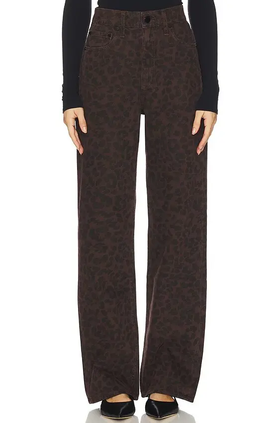 Rag & Bone Animal Print Straight-leg Jeans