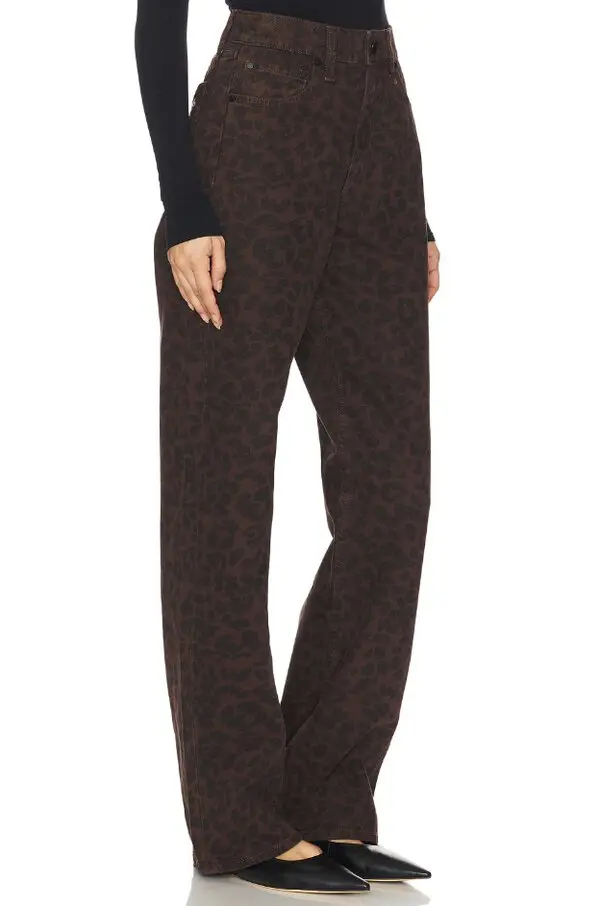 Rag & Bone Animal Print Straight-leg Jeans
