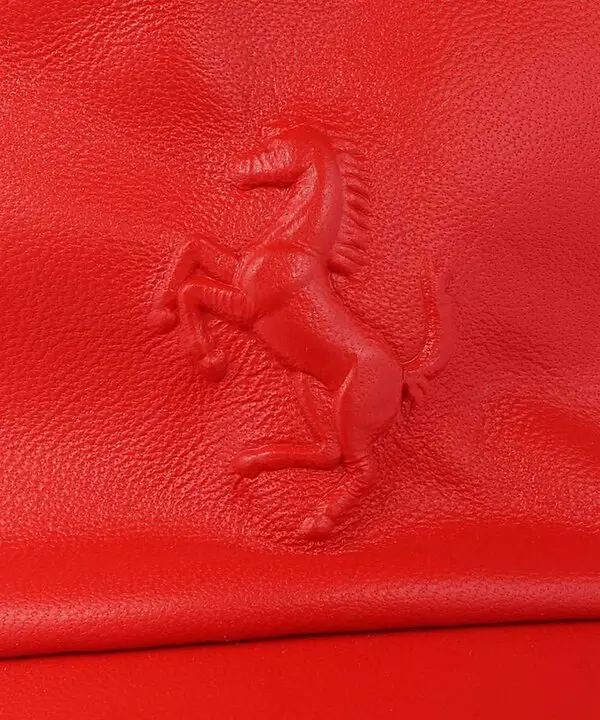 FERRARI Embossed Logo Baseball Cap - Red