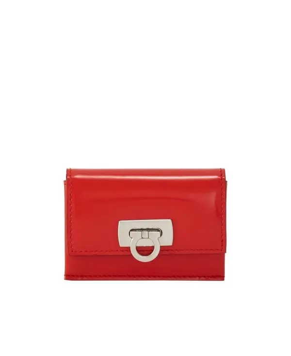 FERRAGAMO Gancini Buckle Design Clip - Red