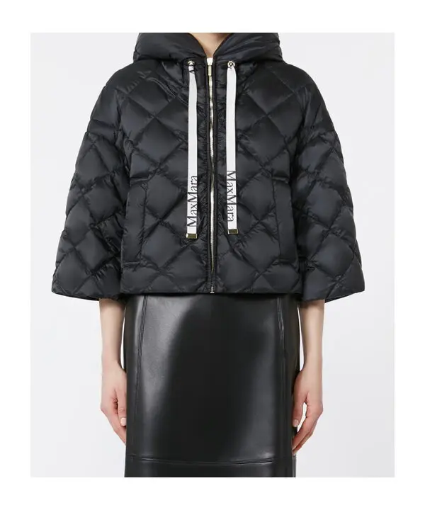 Max Mara Quilted Drawstring Jacket