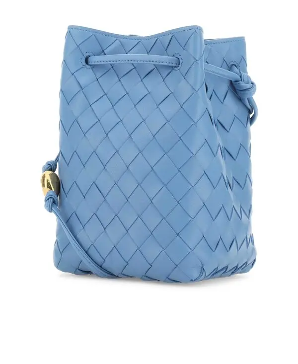Bottega Veneta Woven Bucket Bag - Blue