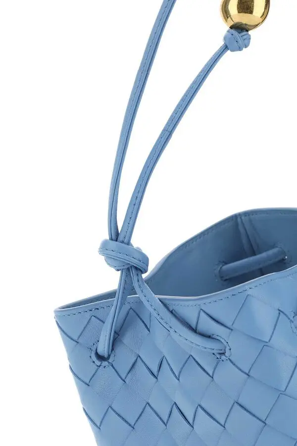Bottega Veneta Woven Bucket Bag - Blue