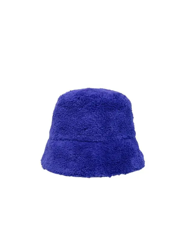 Marni Shearling Bucket Hat - Blue