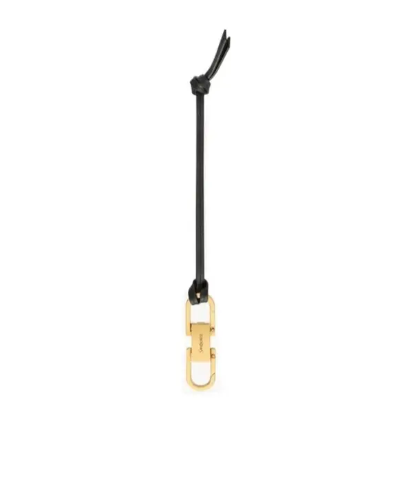 Saint Laurent Kiss Kiss Key Chain - Black