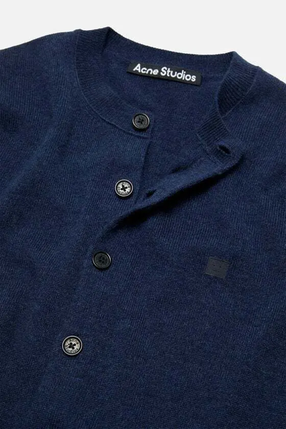 Acne Studios Crew Neck Long Sleeve Sweater - Blue