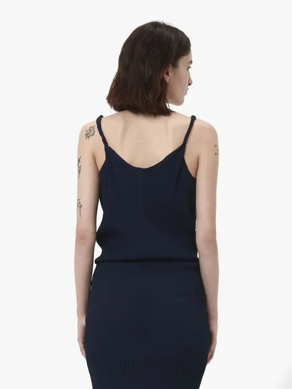 J.W.ANDERSON Knotted Strap Top - Blue