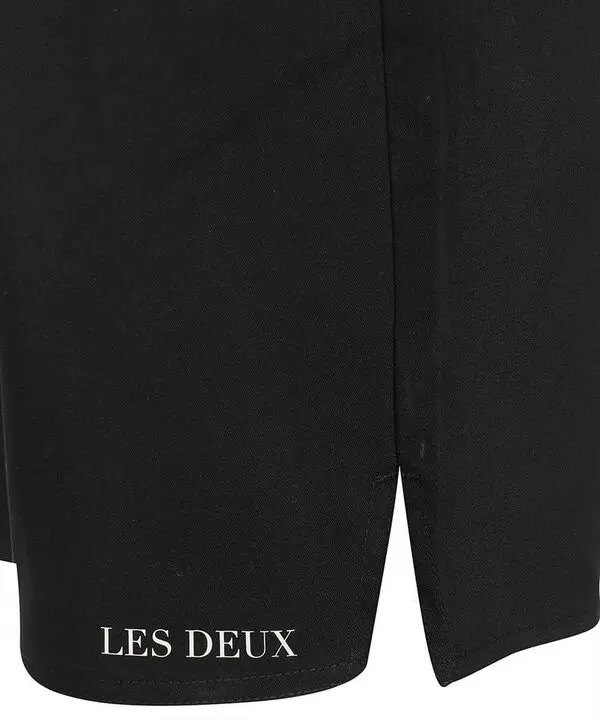 LES DEUX Elastic Waist Shorts With Logo Detail