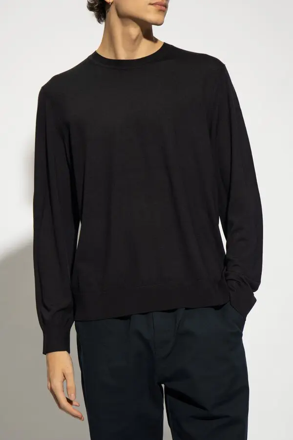 Theory Long-sleeved Crewneck Knit Jumper - Black