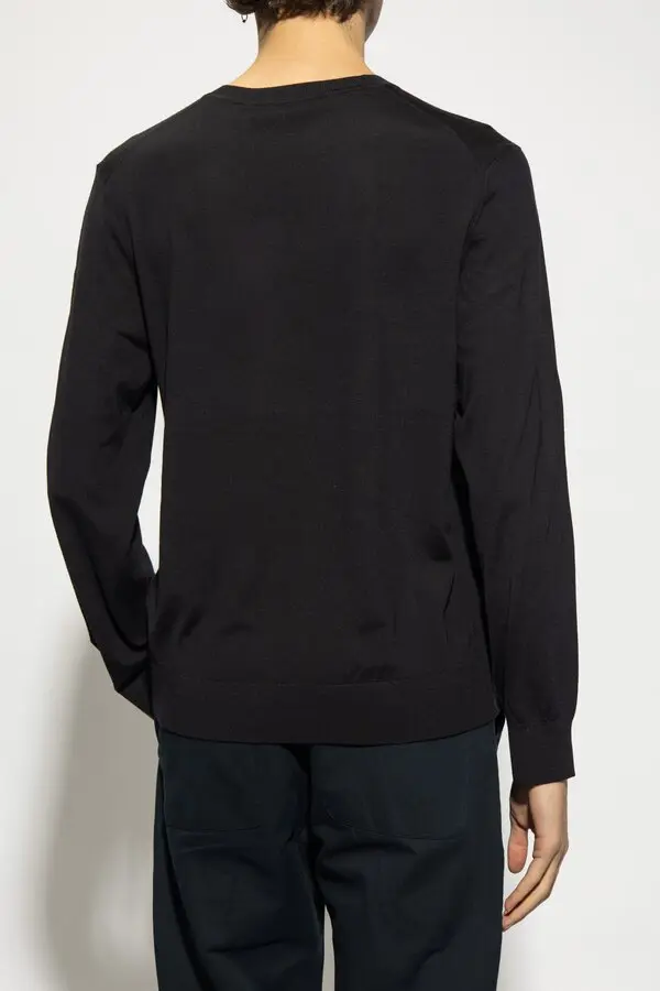 Theory Long-sleeved Crewneck Knit Jumper - Black