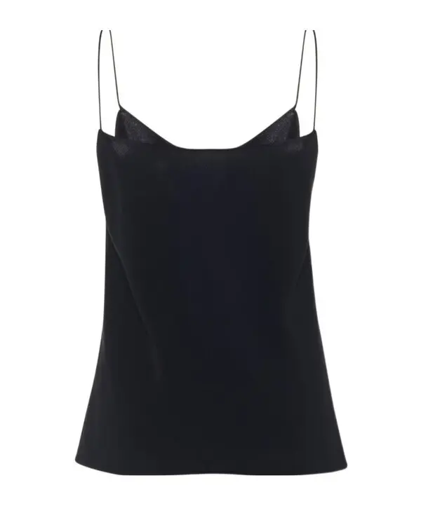 THE ROW Spaghetti Strap Cami Top - Black