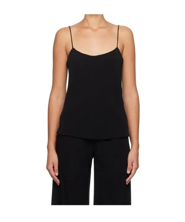 THE ROW Spaghetti Strap Cami Top - Black